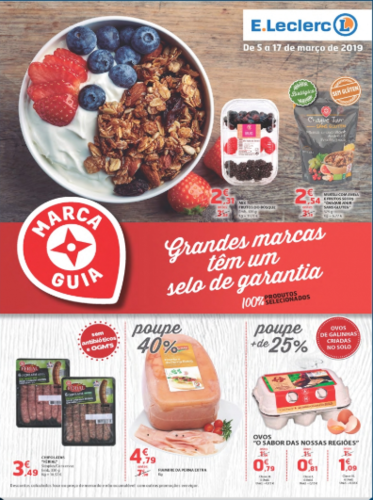 Folheto E.Leclerc Especial Marca Guia até 17/3 - Poupe Tostões com Cupões