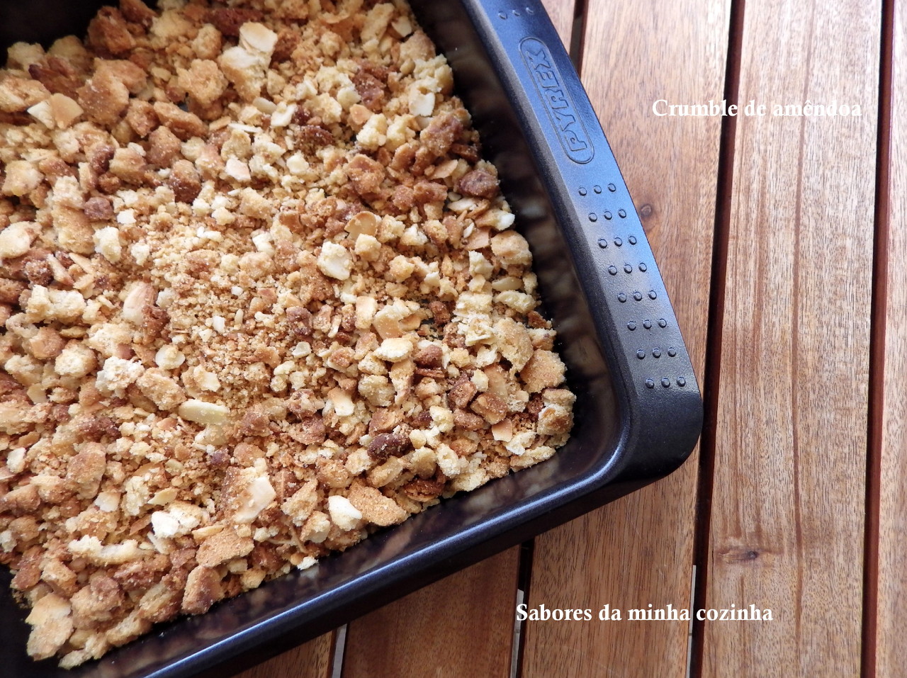 Como fazer pasta de crumble de amêndoa - Sabores da minha cozinha