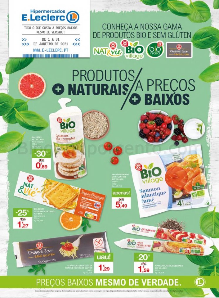 Novo Folheto E-LECLERC Bio Promoções até 31 janeiro - Blog 200 – Todos ...