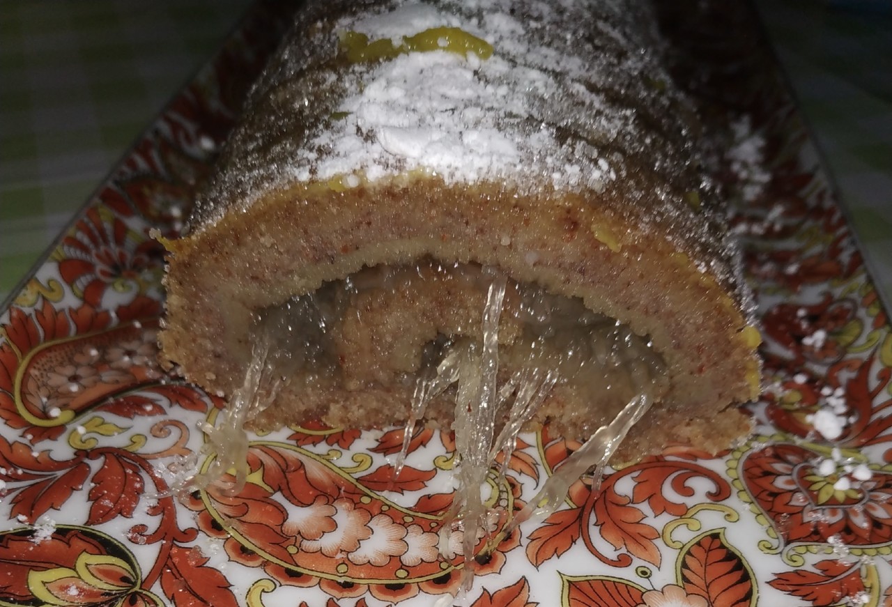 Torta de Amêndoa com Doce de Gila - A cozinha da Patrícia